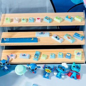 Custom Cartoon Keycaps 137 Pcs Stitch Theme for Mechanical Keyboards ...