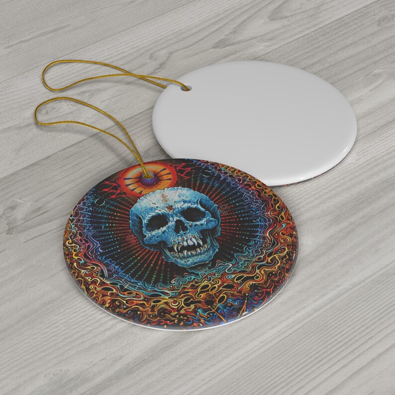 Grateful Dead Ripple Ceramic Ornament 8 - Etsy