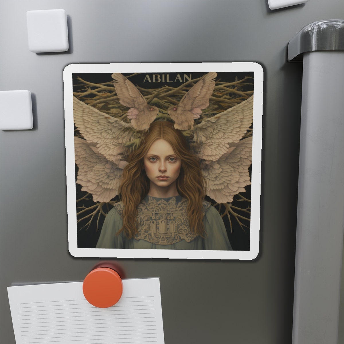 Goth Girl With Wings Die-cut Magnets - Etsy