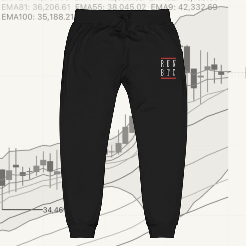 RUN BTC Embroidered Sweatpants Crypto Themed Bitcoin Mens Shorts Mens ...