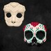 Dia De Los Muertos Calavera Cosplay Mask With Mustache (3 Sizes) - Etsy