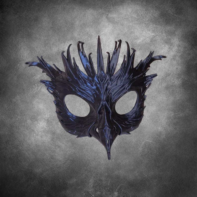 Raven's Wing Mask - Etsy