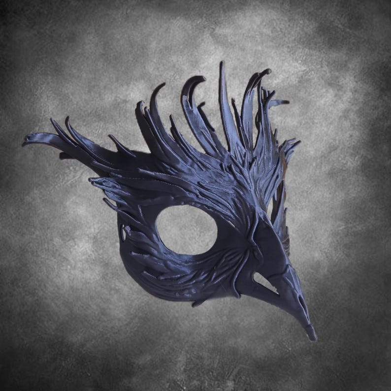 Raven's Wing Mask - Etsy