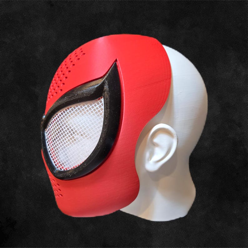 Spiderman Face Shell Mask - Etsy