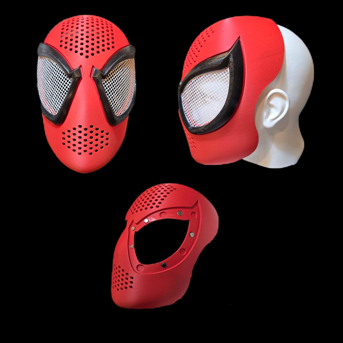 Spiderman Face Shell Mask - Etsy