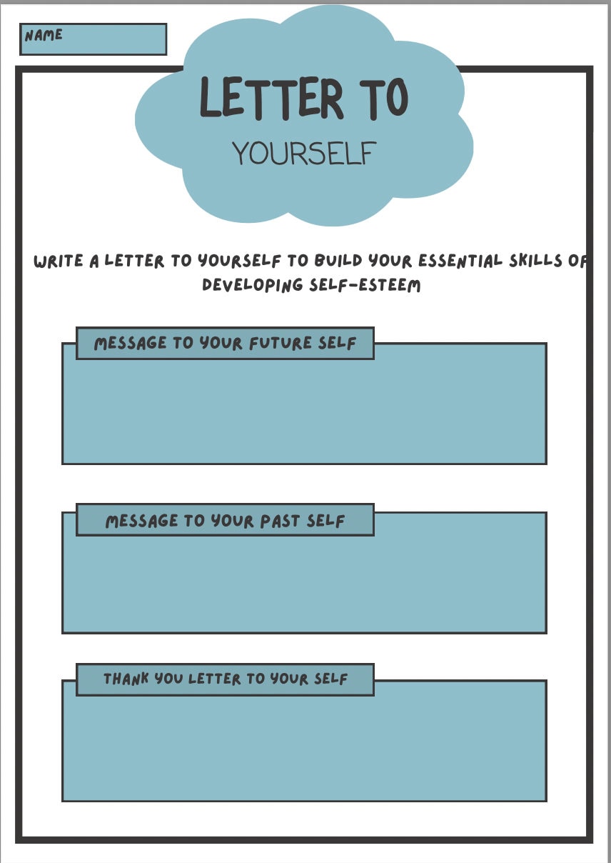 Letter to Future Self Worksheet - Etsy