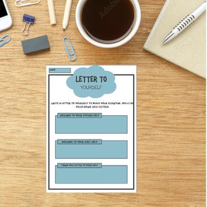Letter to Future Self Worksheet - Etsy