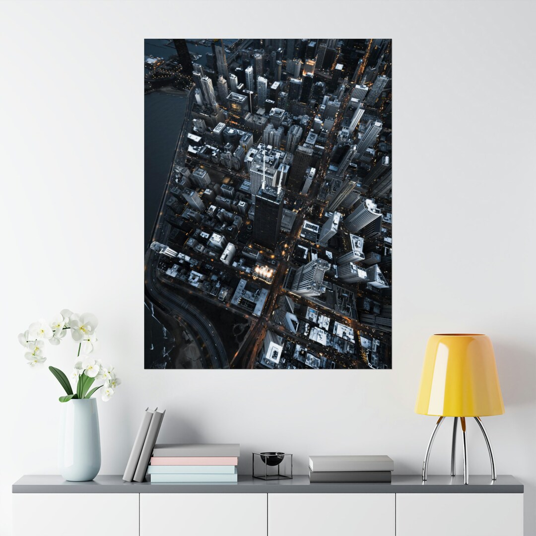 Aerial City View Poster - Etsy
