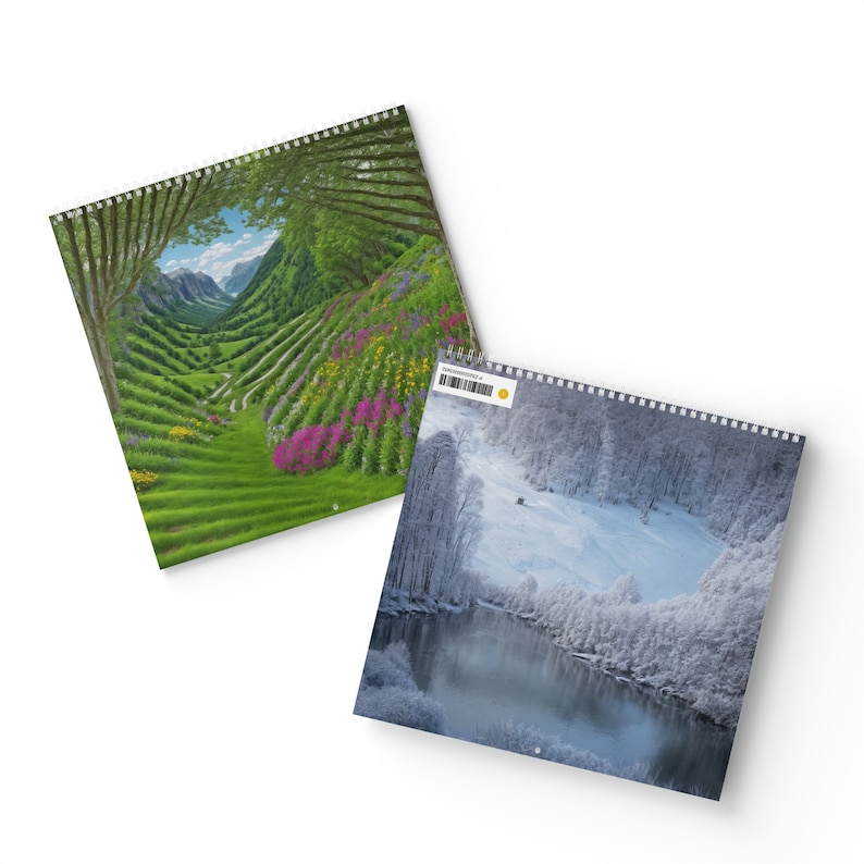 Optical Illusion Nature Calendar (2024) - Etsy