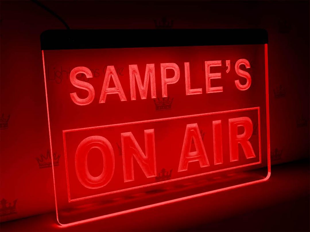 On Air Box Light | Personalized + RGB Multi-color LED Sign With a ...