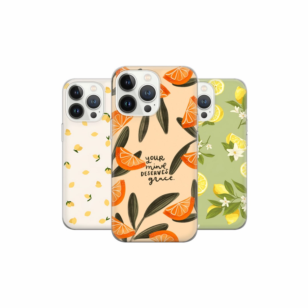 Lemon Fruit Minimal Phone Case Aesthetic Italy Summer Cover for iPhone ...