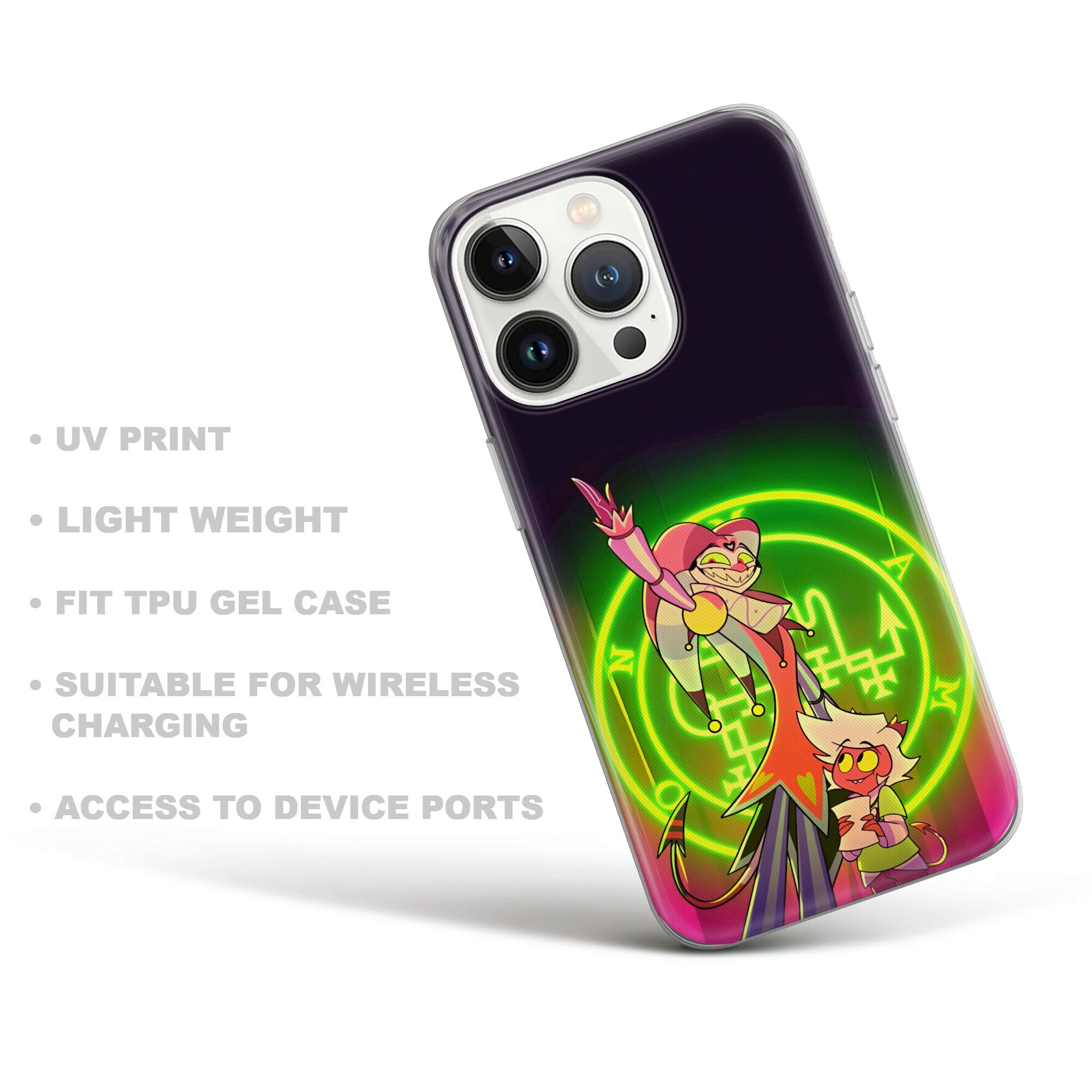 Angel Animation Phone Case Hotel Cartoon Aesthetic Cover for iPhone 15 ...