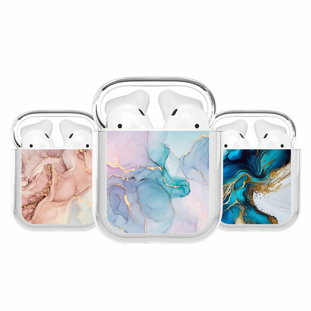 Marble Design Headphone Case Abstract Art Goldprotective Cover - Etsy