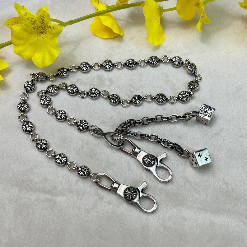 Chrome Hearts Wallet Chain Jeans Dice Chain,hip Hop Wallet Chain,y2k ...
