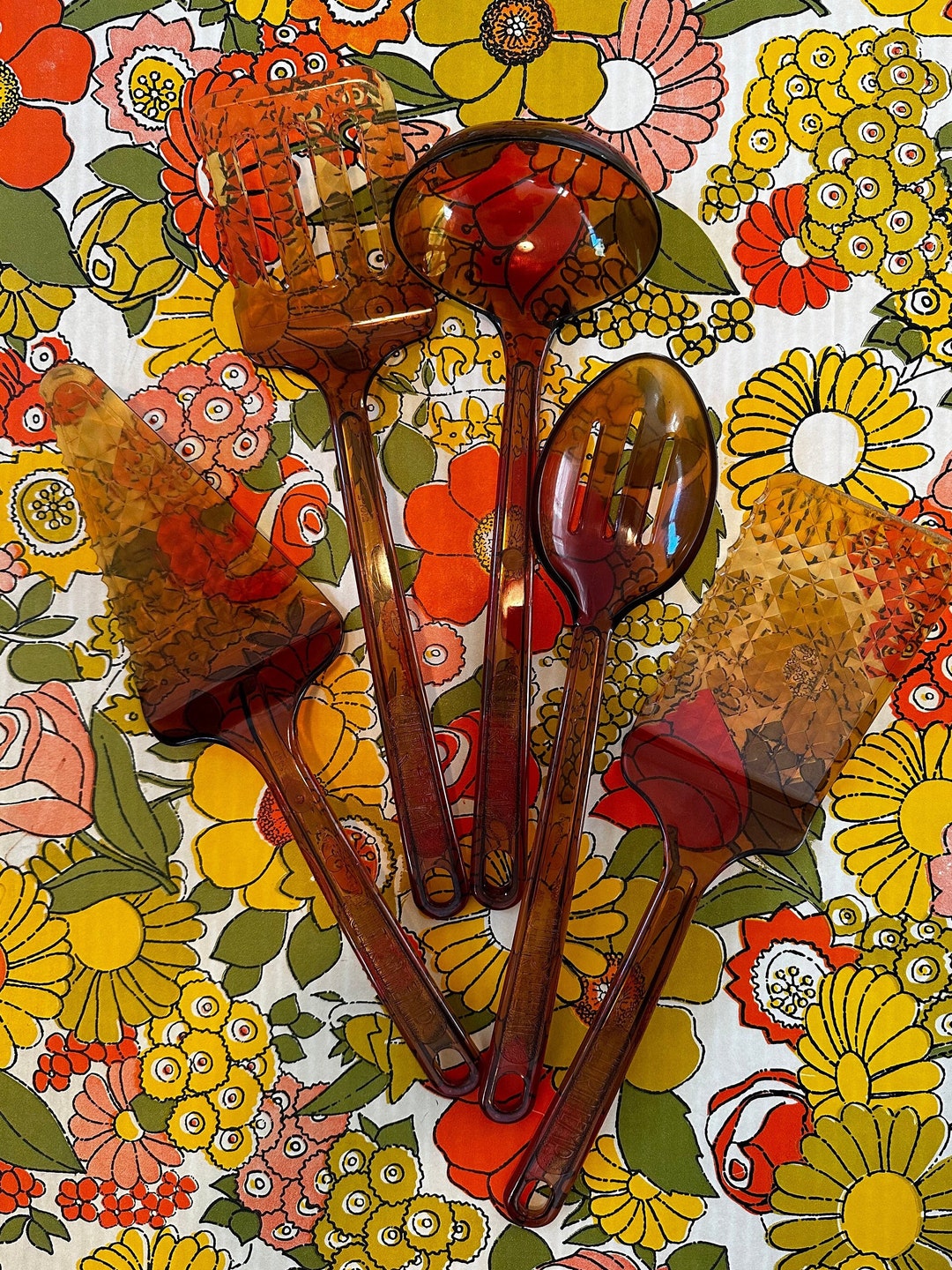 Vintage Ultratemp Amber Plastic Kitchen Cooking Utensils - Etsy