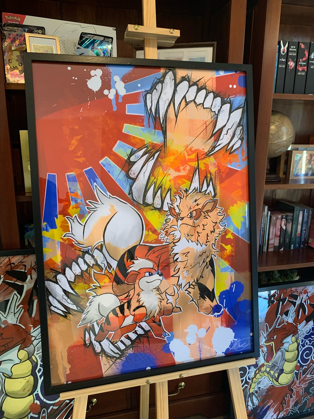 Aracanine A1, Original Pokemon Art Work, Japanese Home Decor, Bedroom ...