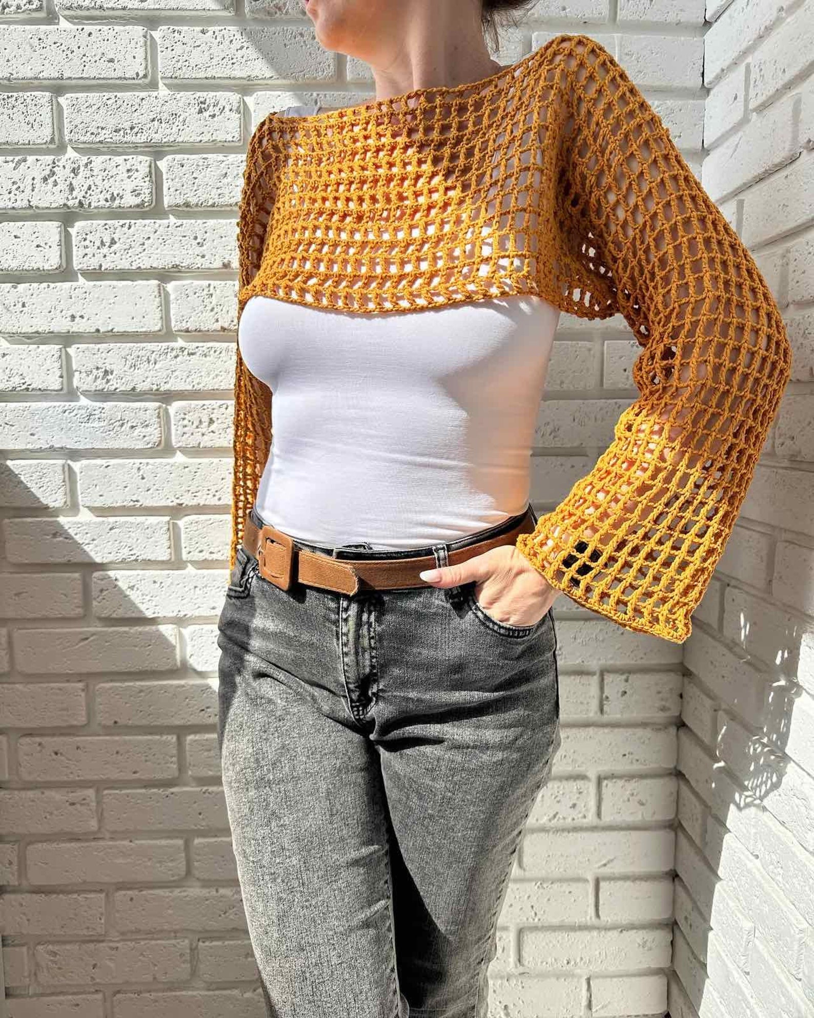 Crochet Top Patterns Crochet Projects Handmade Trendy Boho Crochet Top ...