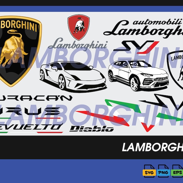 Svg Lamborghini - Etsy
