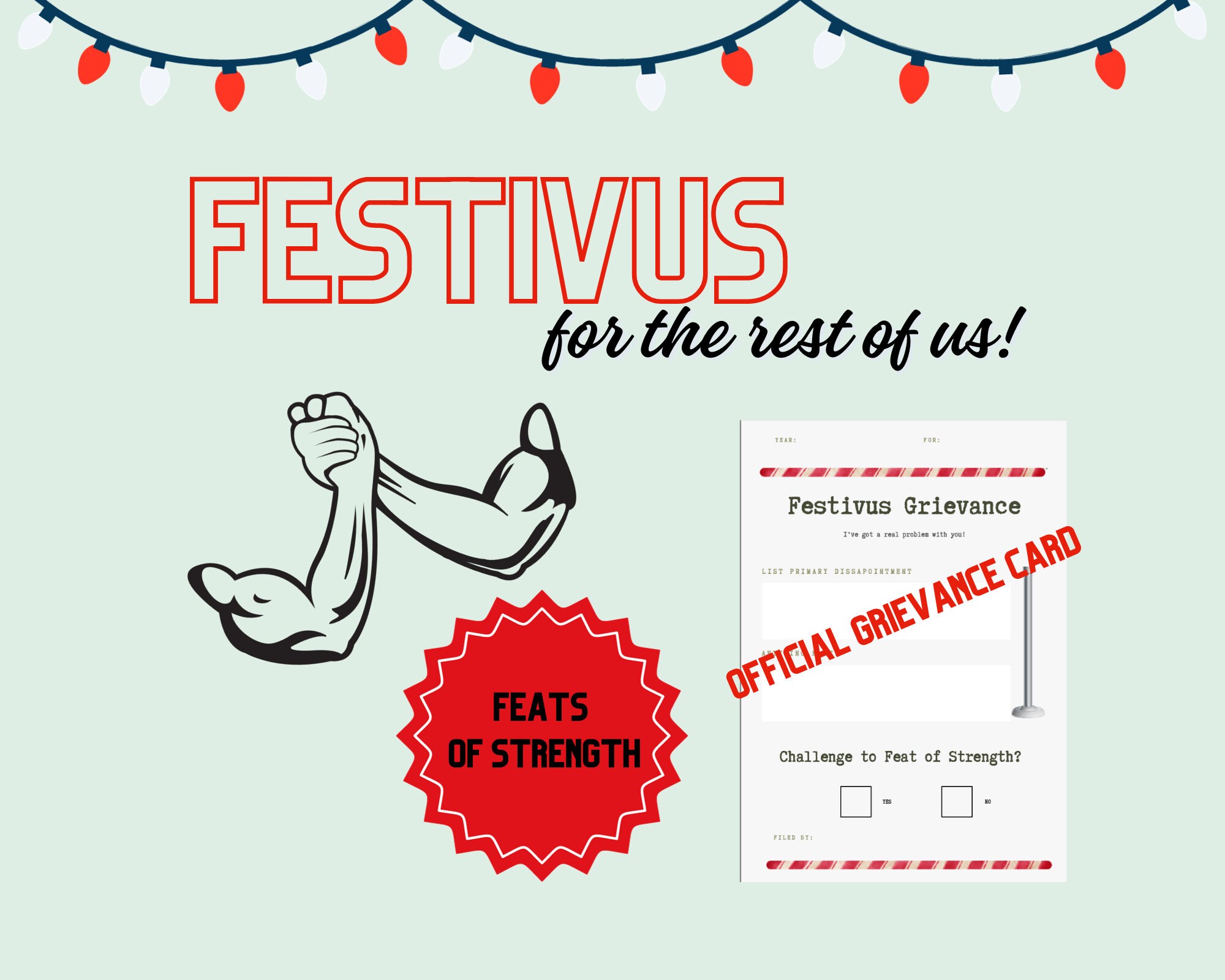 FESTIVUS Grievance Cards (instant Download) - Etsy