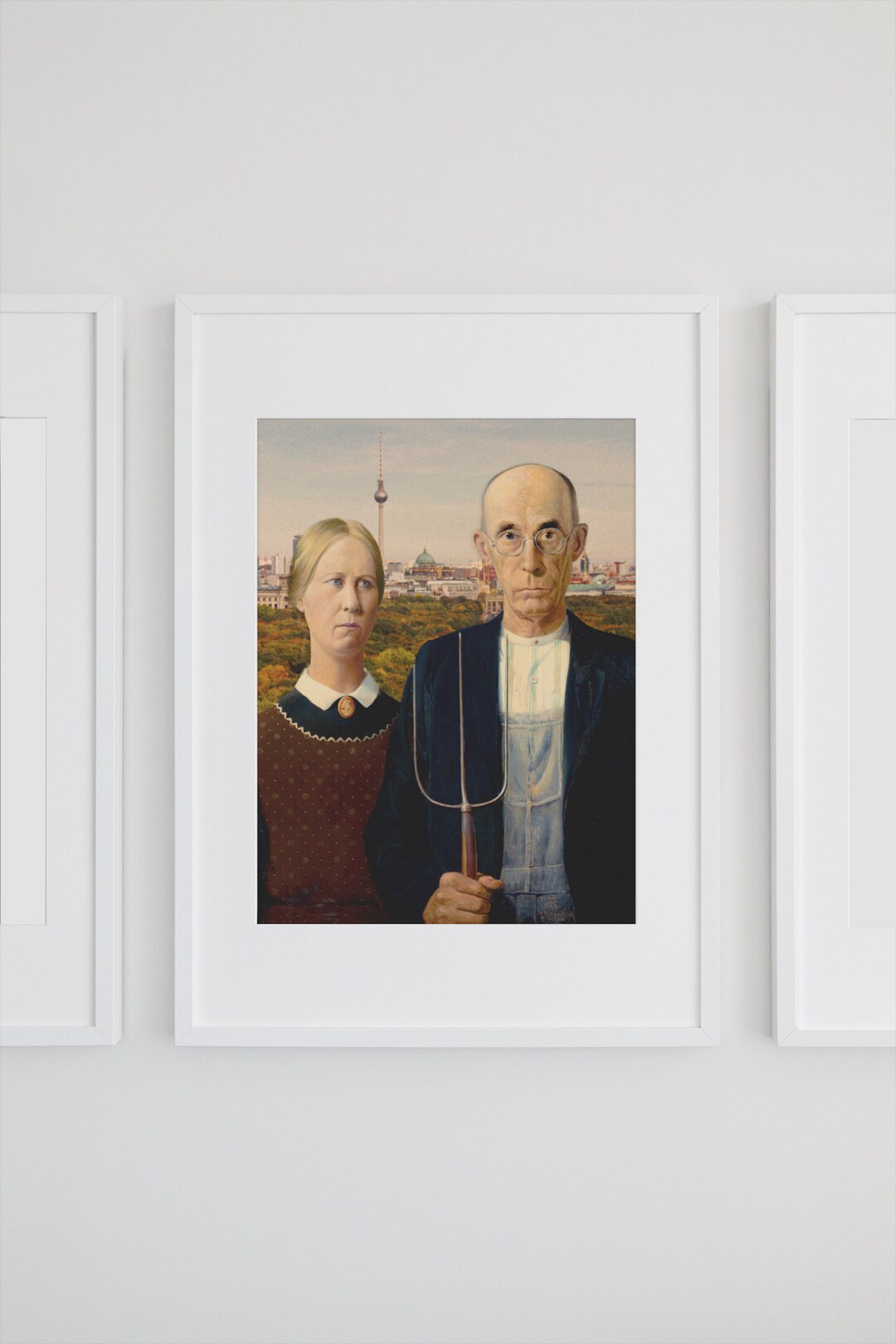 Berlin Poster American Gothic Vintage Famous Painting Picture Berlin ...