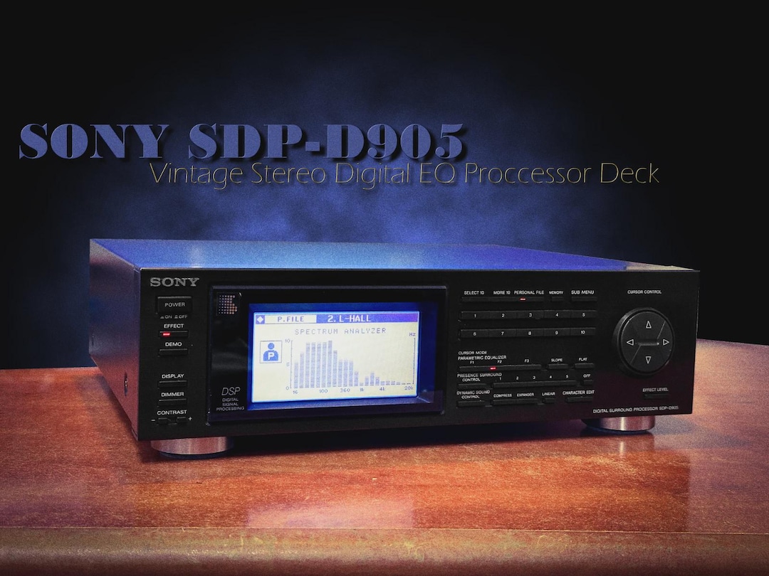 SONY SDP-D905 Rare S/PDIF Optical Input Stereo Equalizer Effects ...