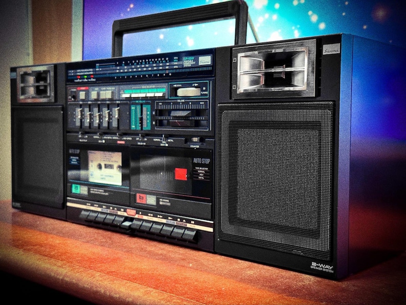 Sansui CP-55W Rare Vintage Cassette Boombox Ghetto Blaster - Etsy