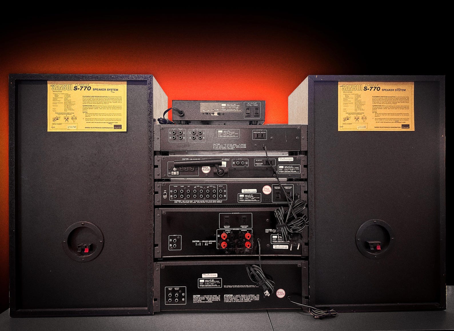 SANSUI B-77 TOWER Rare Pure Vintage Stereo Components System - Etsy