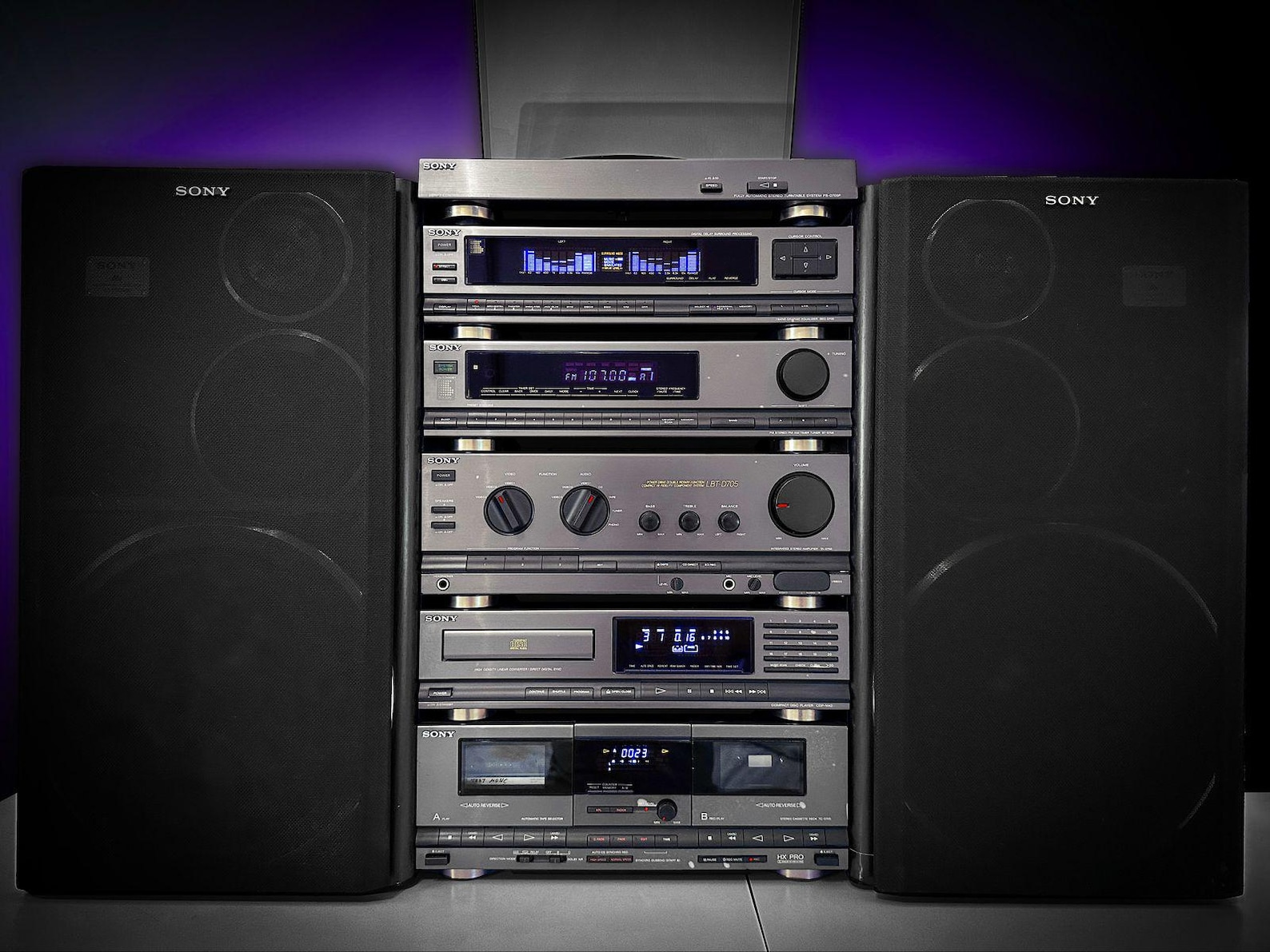 Sony LBT-D705 Silver (1991) Rare Vintage Component Stereo System - Etsy