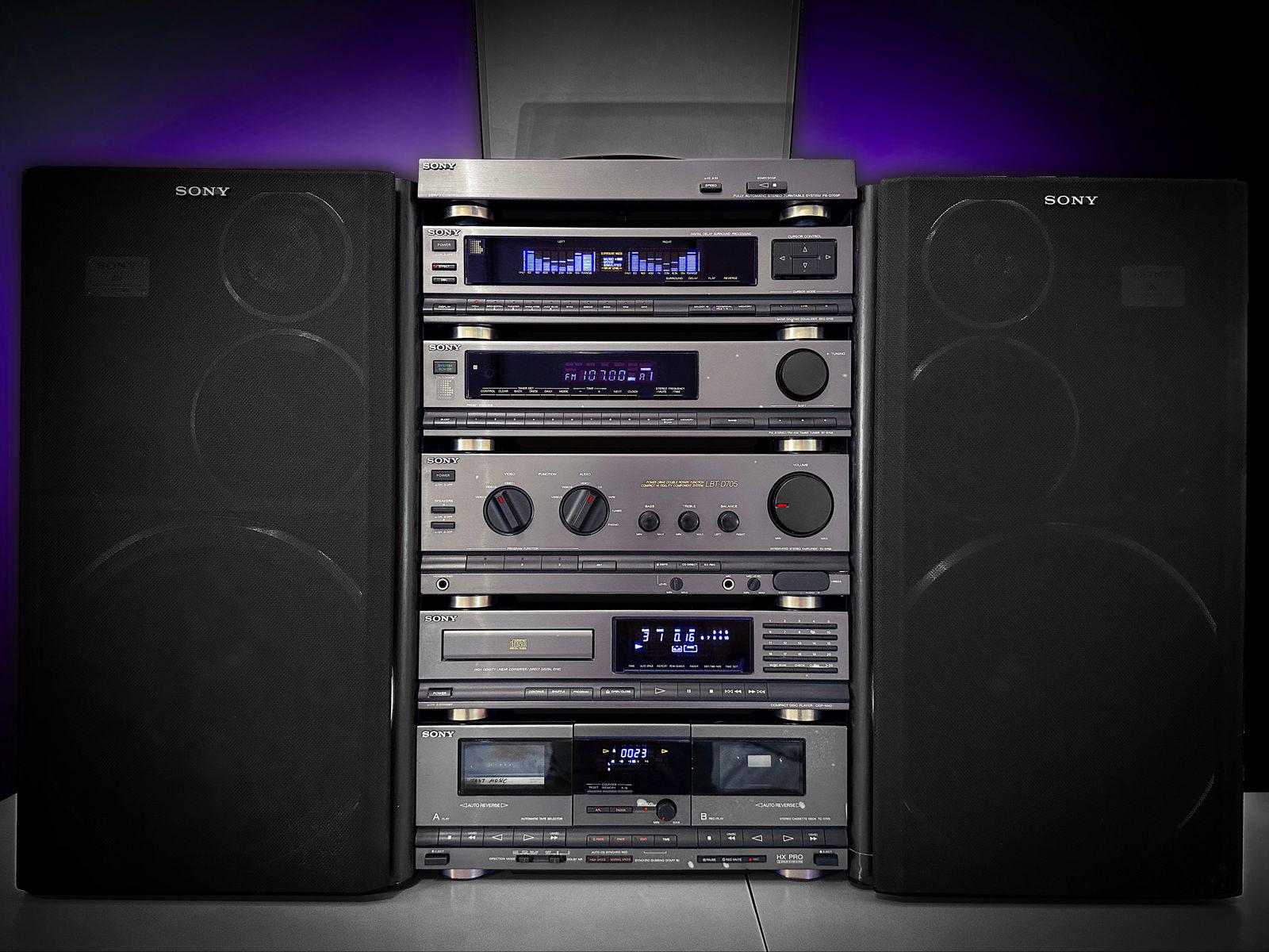 Sony LBT-D705 Silver (1991) Rare Vintage Component Stereo System - Etsy