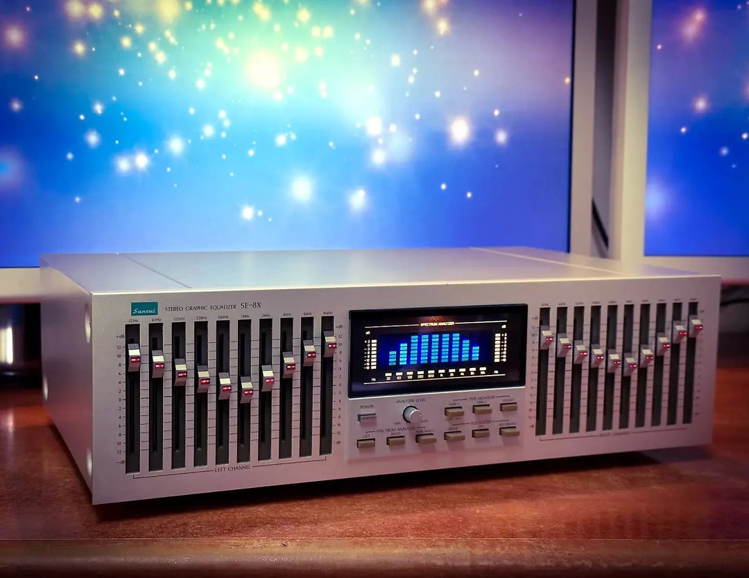 SANSUI SE-8X Rare Silver Vintage Stereo Graphic Equalizer - Etsy