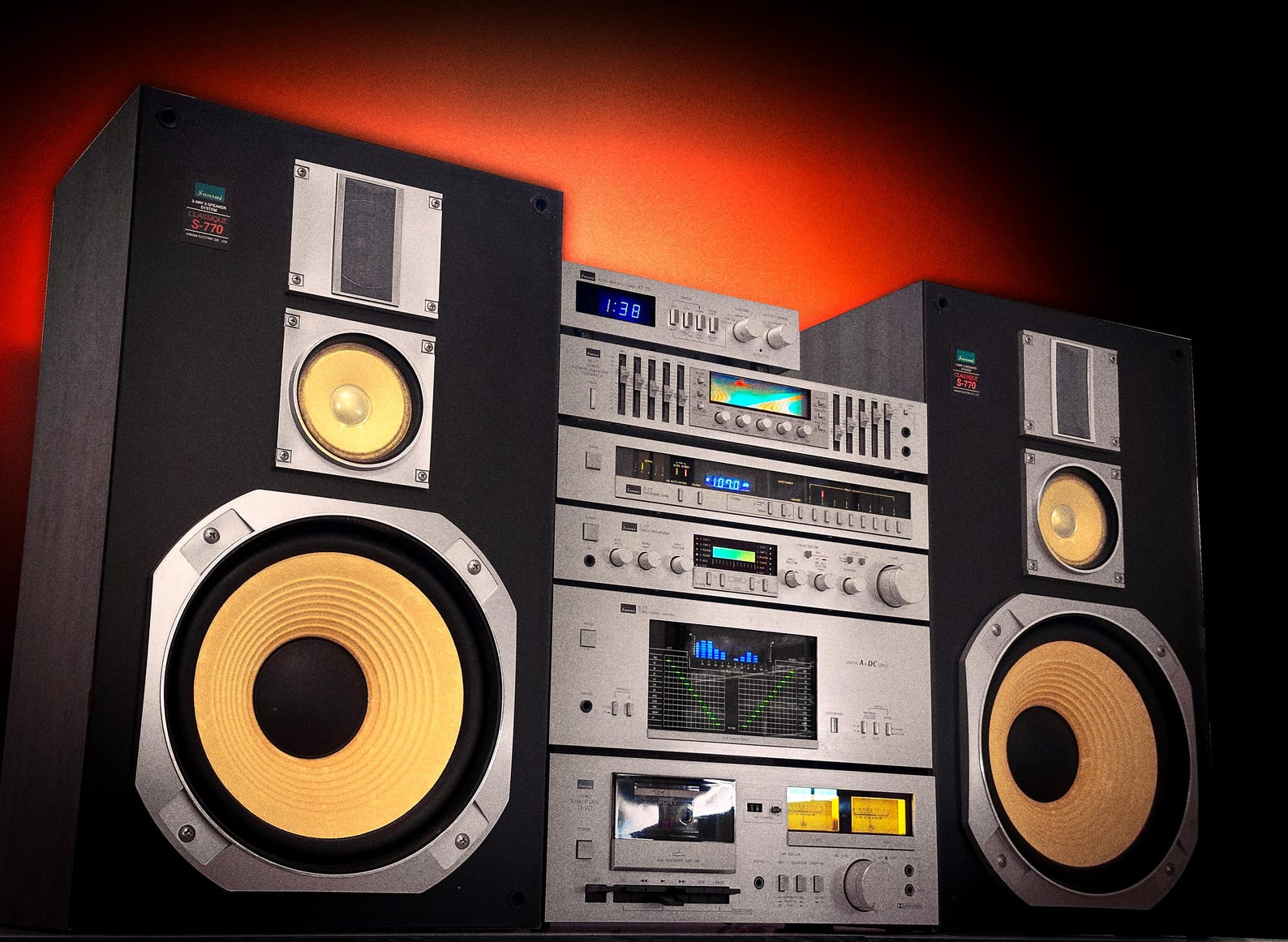 SANSUI B-77 TOWER Rare Pure Vintage Stereo Components System - Etsy