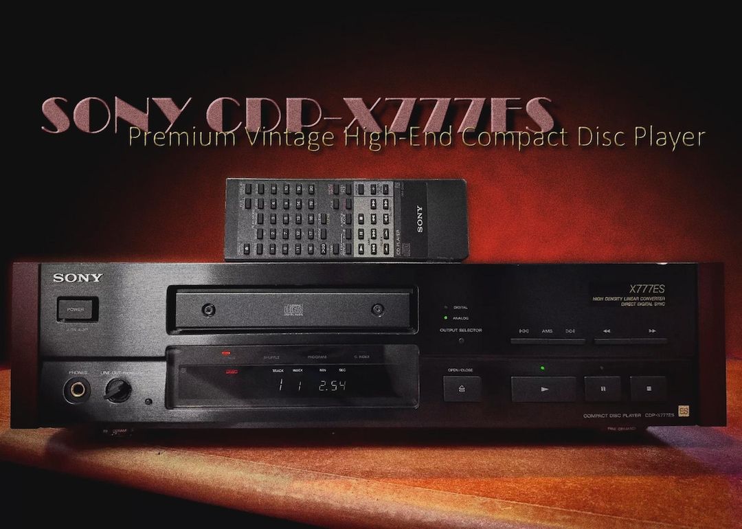 Sony CDP-X777ES Rarest Vintage Compact Disc Player XLR Inputs Stereo CD ...