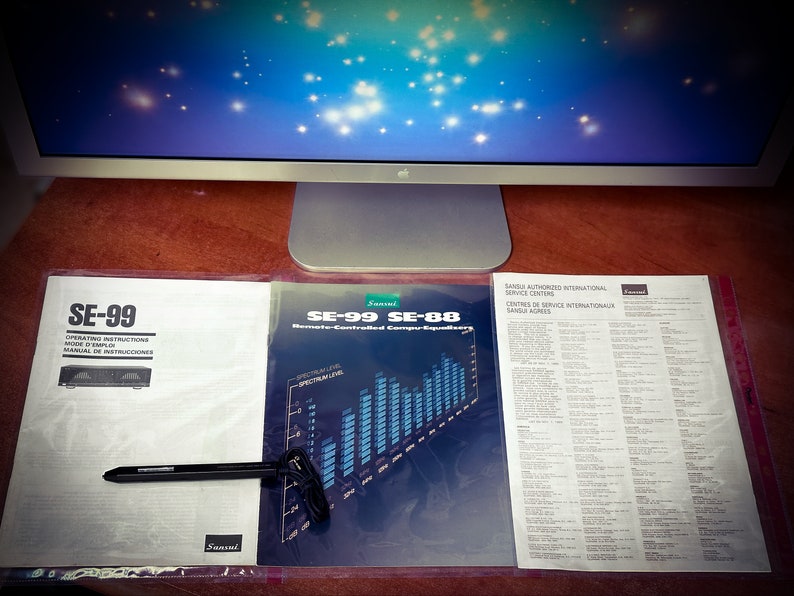 SANSUI SE-99 Rare Vintage Stereo Graphic Equalizer Light Pen Included - Etsy