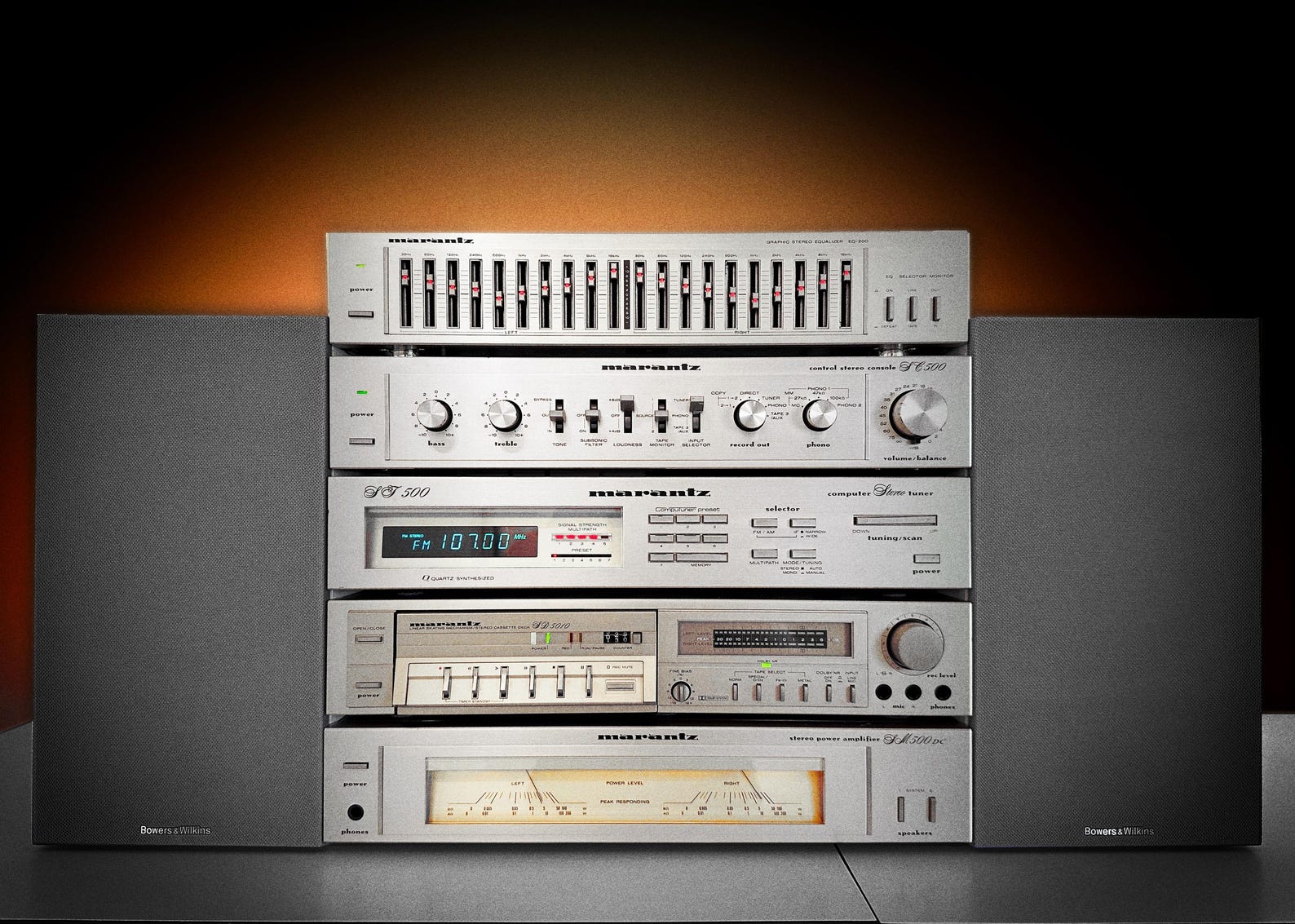 Marantz 500 Series Rare Vintage Component Stereo System B&W Speakers - Etsy