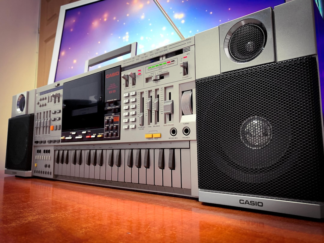 CASIO KX-101 Rare Vintage Stereo Cassette Boombox / Organ Synthes Combo ...