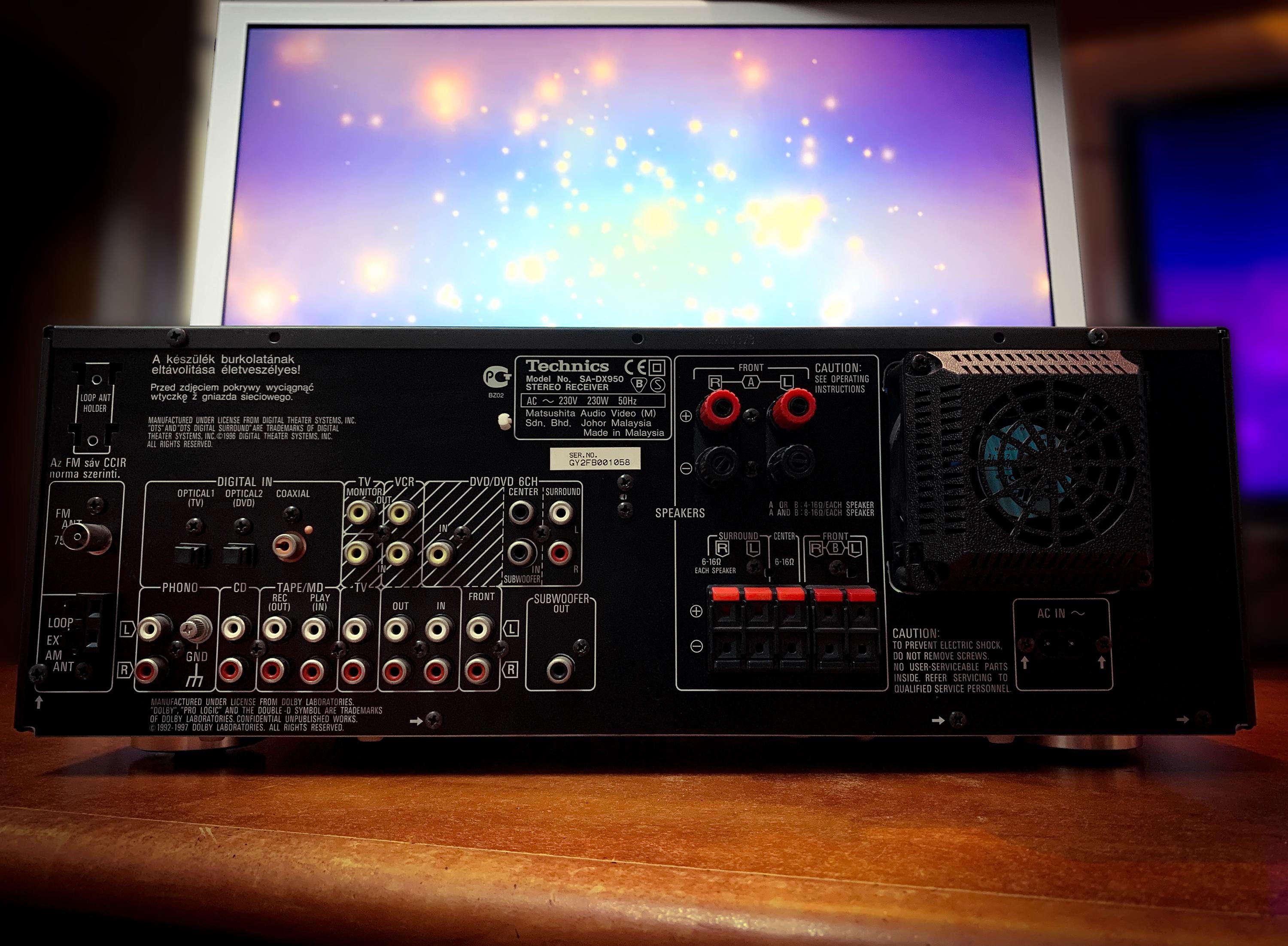 Technics SA-DX950 Rare Vintage Home Audio AV Stereo Receiver - Etsy
