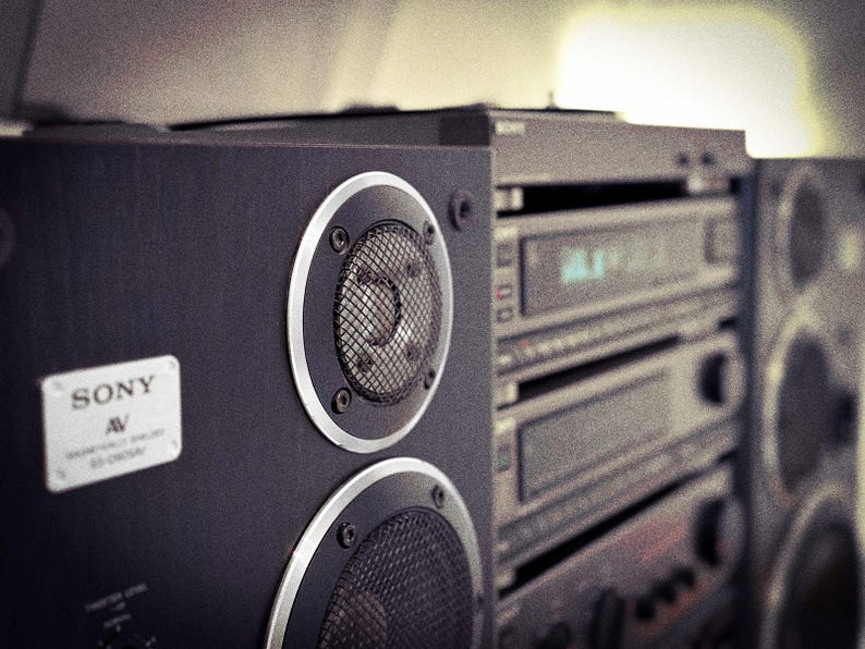 Sony LBT-D705 Silver (1991) Rare Vintage Component Stereo System - Etsy