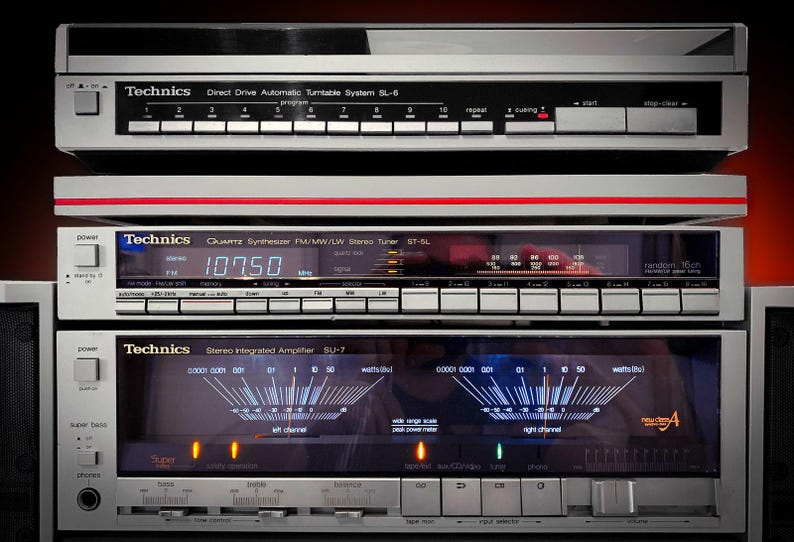 TECHNICS 315 SET-7 Rare Complete Vintage Stereo Components System- - Etsy