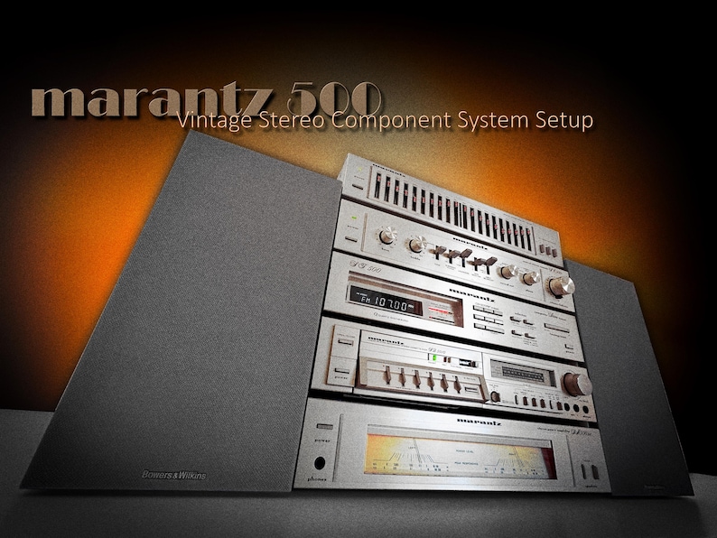 Marantz 500 Series Rare Vintage Component Stereo System B&W Speakers - Etsy