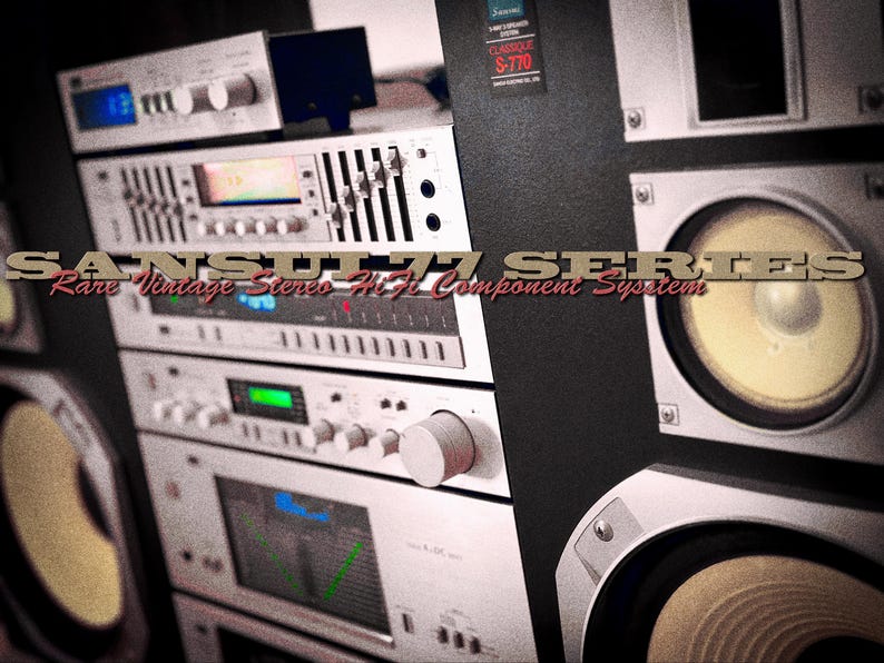 SANSUI B-77 TOWER Rare Pure Vintage Stereo Components System - Etsy