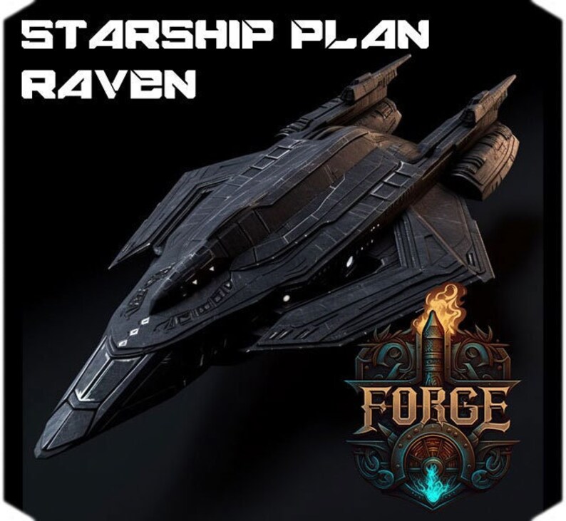 Starship Plan Raven - Etsy
