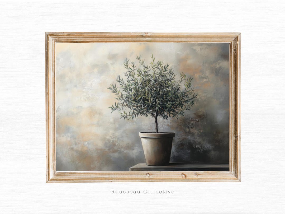 Olive Tree Art Print – Vintage Botanical Wall Decor, Mediterranean ...