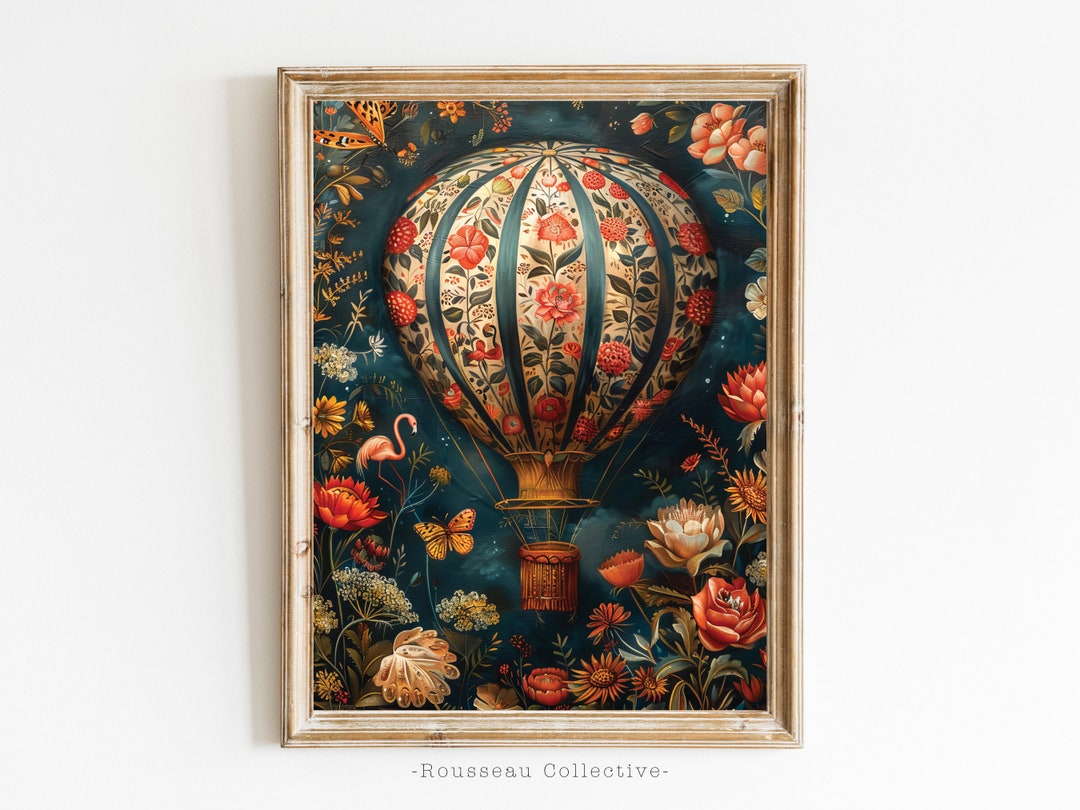 Henri Rousseau Wes Anderson Inspired Floral Art Print - Vintage ...