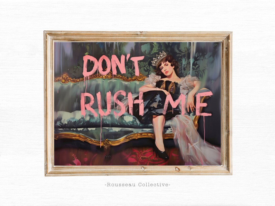 Modern Abstract Art Print, Altered Art Portrait, Girly Wall Art ...