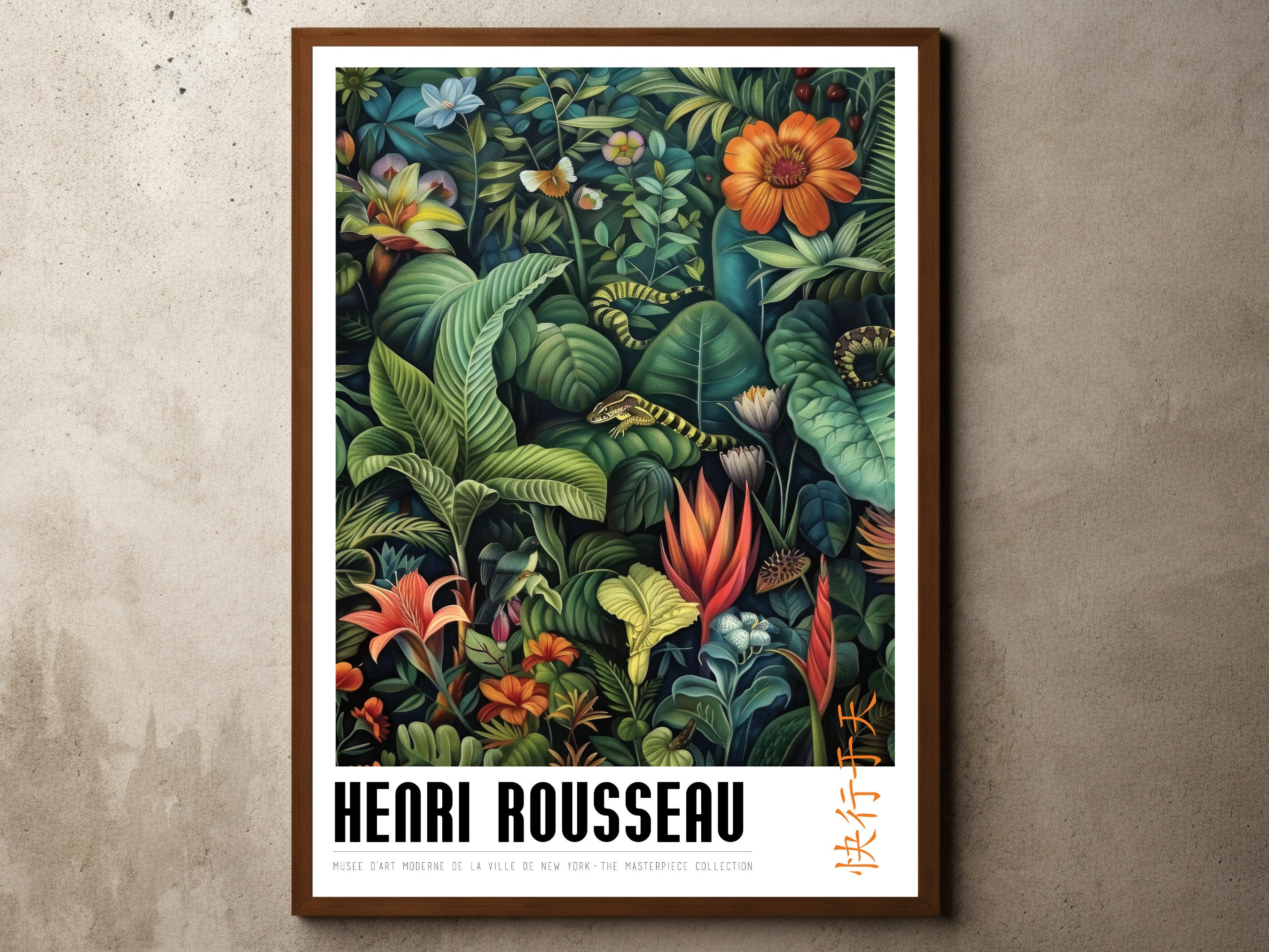 Henri Rousseau Print, Rousseau Poster, Tropical Decor, Botanical Print ...