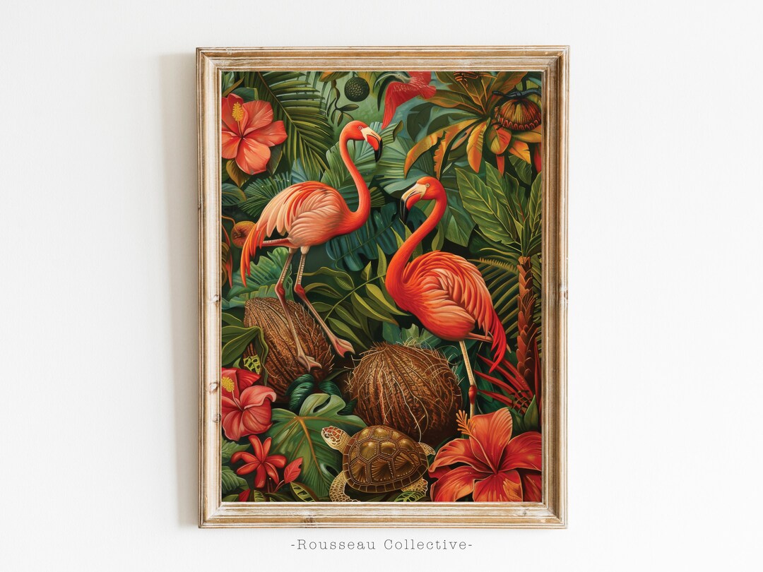 Henri Rousseau Wall Art - Tropical Jungle Decor, Wallpaper, Print ...