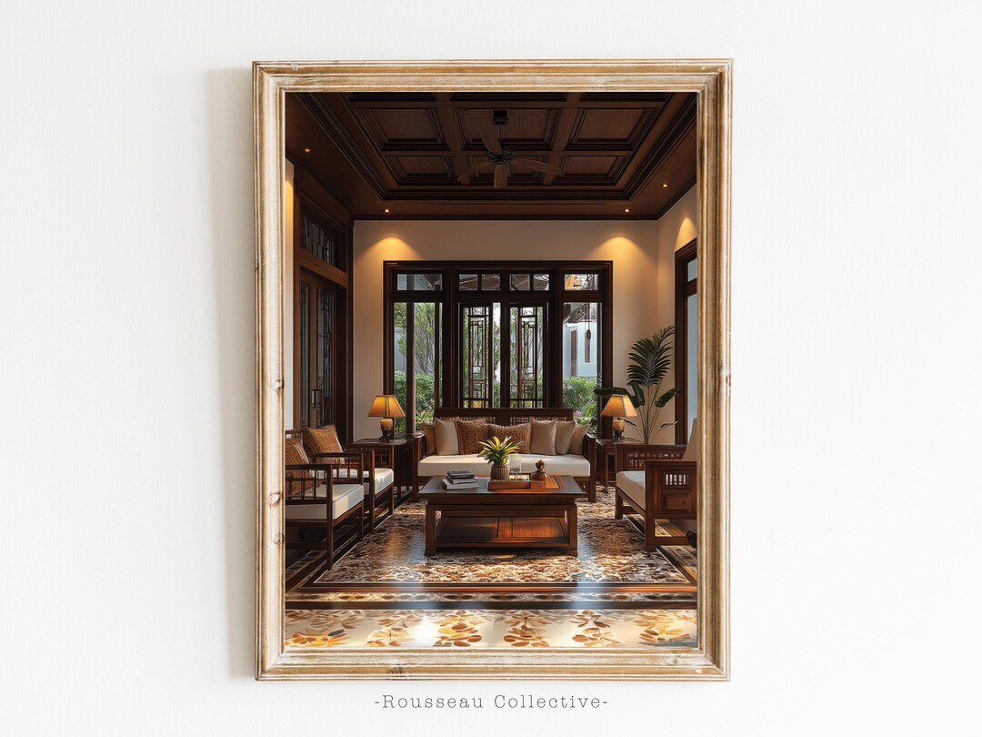 Indochine Colonial Print: Jungle Wall Art, Asian Heritage Decor - Etsy