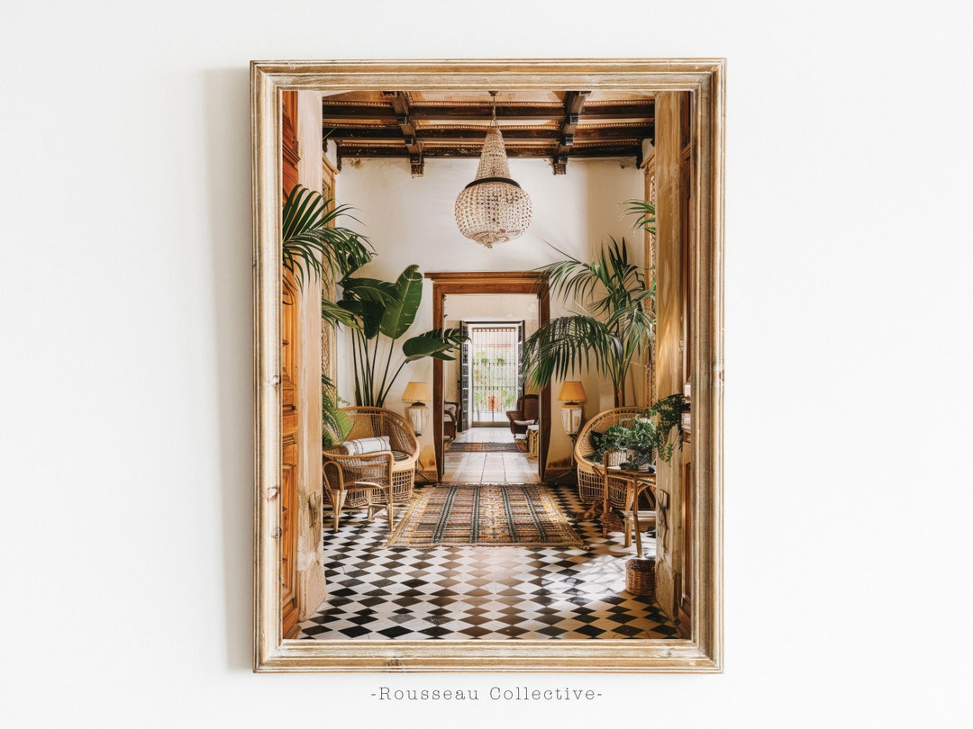 Vintage Colonial House, Jungle Wall Art, Travel Print, British Empire ...