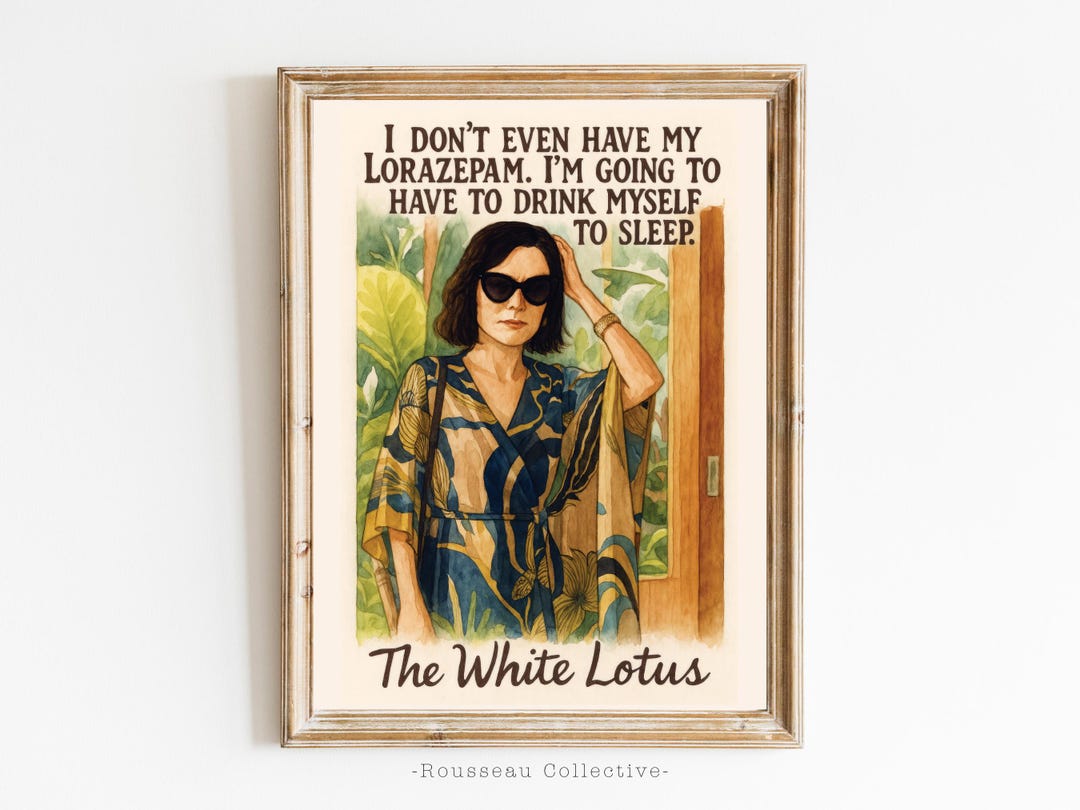 Iconic White Lotus Quotes Wall Art Print | Victoria Ratliff Parker ...