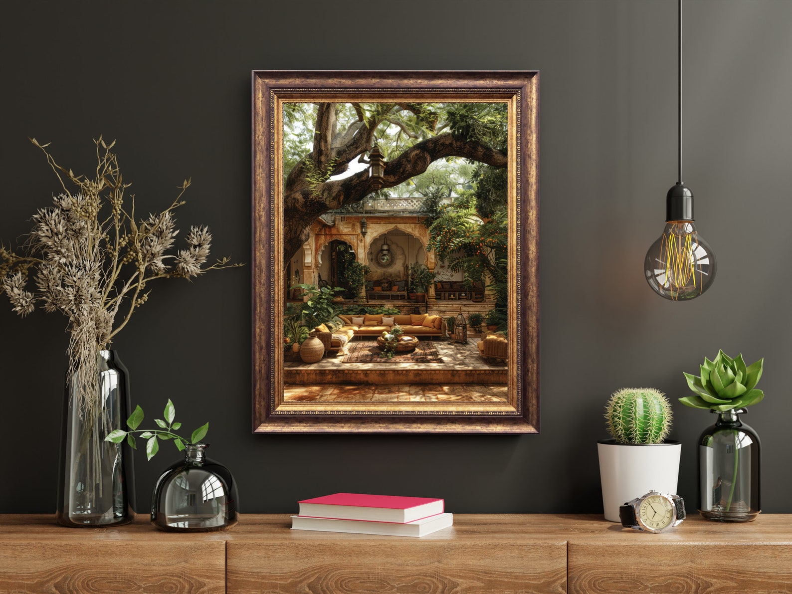 Colonial Era Vintage Art Print – Exotic Boho Wall Decor, Tropical ...